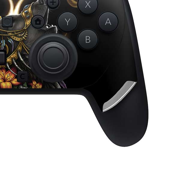 Wolf Howling by Sarah Richter Nintendo Switch 2 (2025) Pro Controller ...