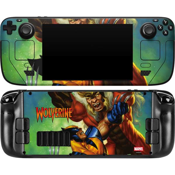 Wolverine Vs Sabretooth Steam Deck Handheld Gaming Computer Skin – Skinit