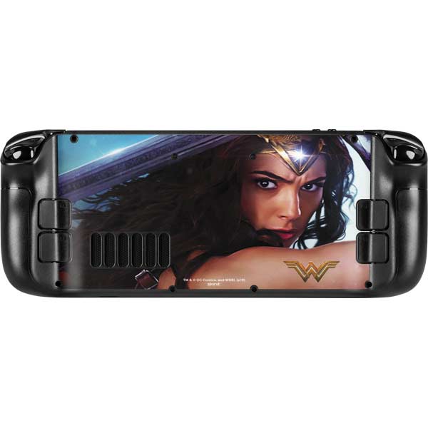 Wonder Woman Battle Ready Steam Deck Handheld Gaming Computer Skin – Skinit