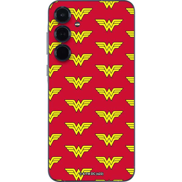 DC Comics Wonder Woman Logo Pattern Galaxy A55 5G Skin| Phone Skins ...