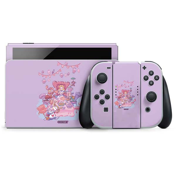 Alice in Wonderland Tea Party Nintendo Switch OLED (2021) Bundle Skin ...