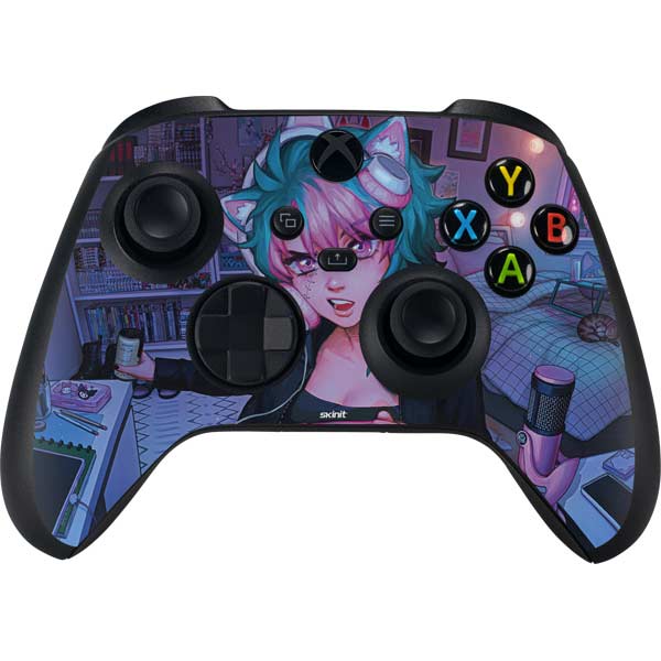 Anime Catgirl Gamer Nerd by Ivy Dolamore Xbox Series X Controller Skin ...