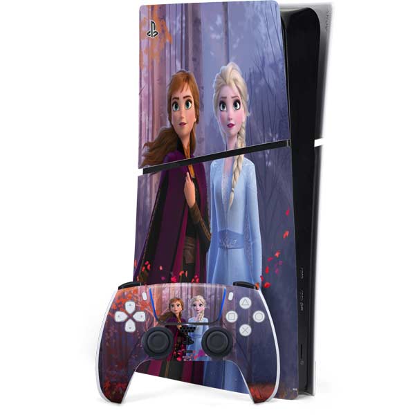 Disney Frozen II Anna and Elsa PS5 Slim Digital Edition Console ...