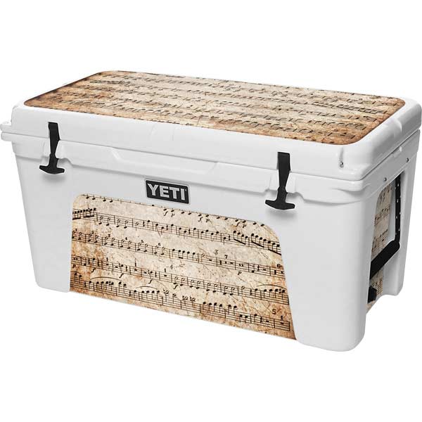 Antique Notes YETI Tundra 75 Hard Cooler Skin | Skinit