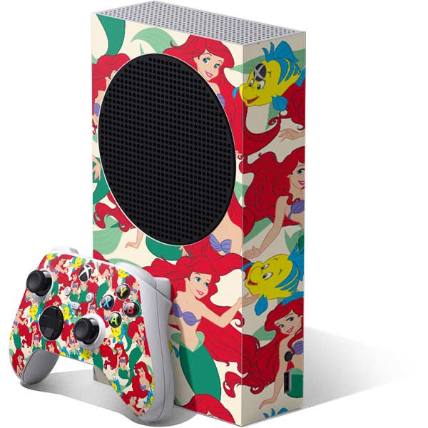 Disney The Little Mermaid Ariel and Flounder Pattern Xbox Series S ...