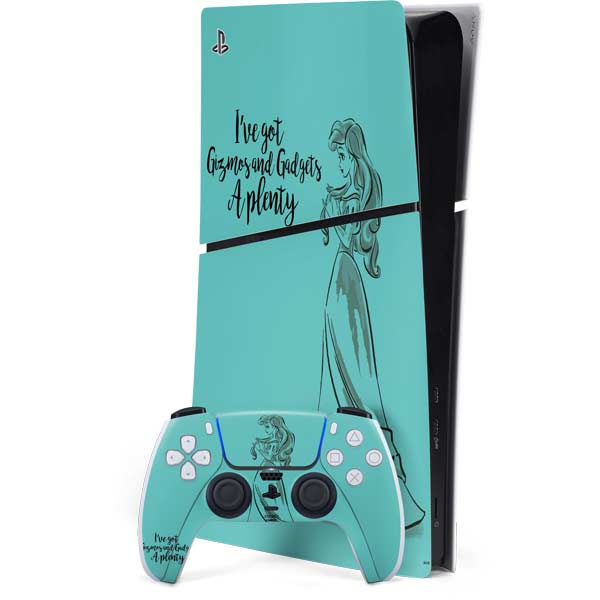 Disney Princess Ariel Gizmos and Gadgets Art PS5 Slim Digital Edition ...