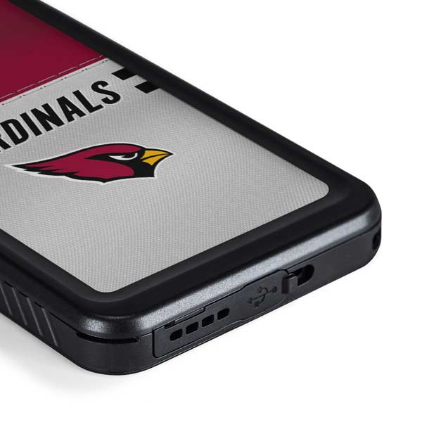 Arizona Cardinals White Striped Galaxy S23 Case | Waterproof Phone ...