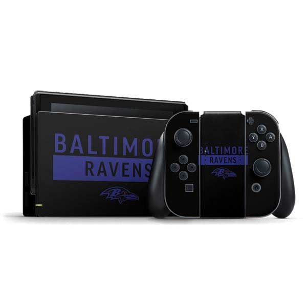 Baltimore Ravens Black Performance Series Nintendo Switch Skin | NFL ...