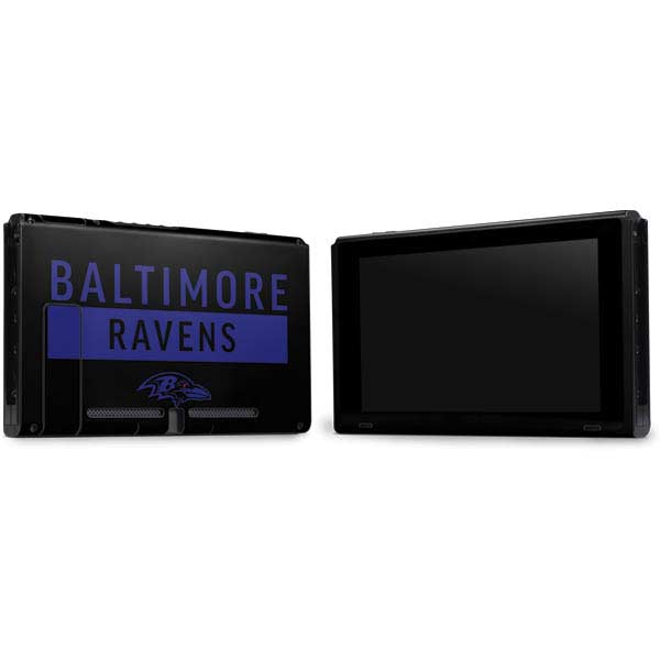 Baltimore Ravens Black Performance Series Nintendo Switch Skin | NFL ...
