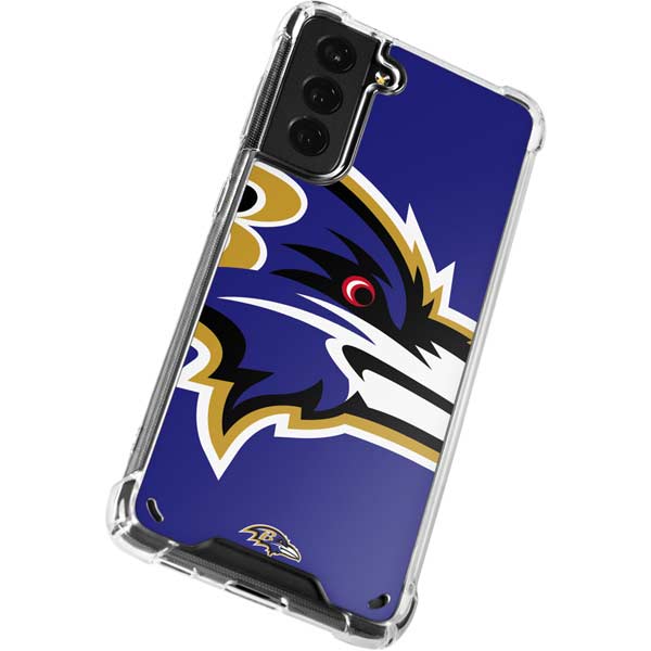 Baltimore Ravens Large Logo Clear Cases for Samsung Galaxy S21 5G - Skinit