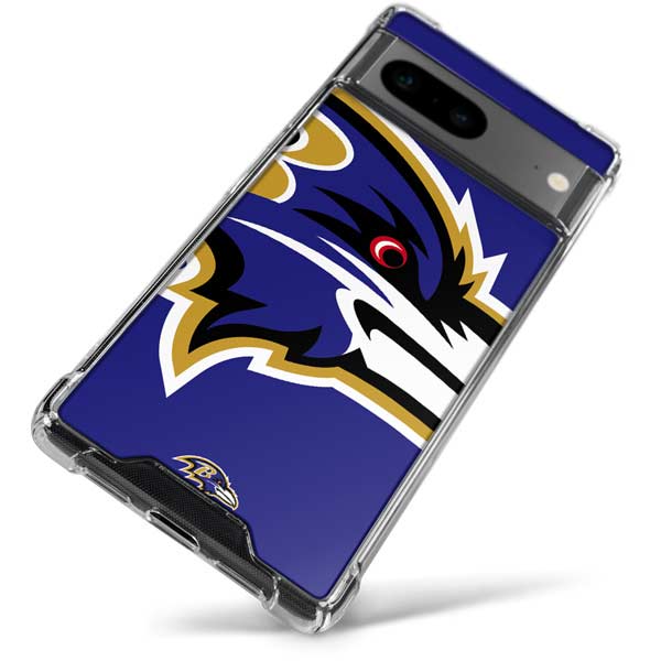 Baltimore Ravens Large Logo Google Pixel 7a Clear Case | Transparent ...