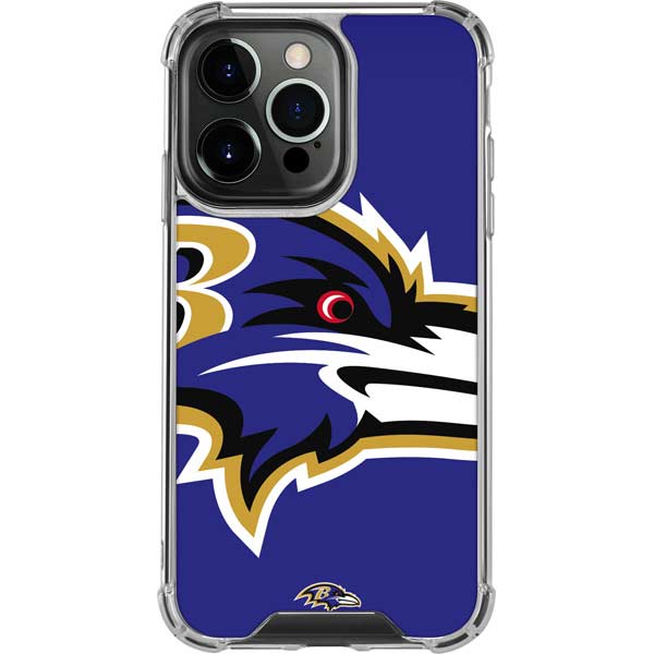 Baltimore Ravens Large Logo iPhone 15 Pro Clear Case | Clear Phone ...