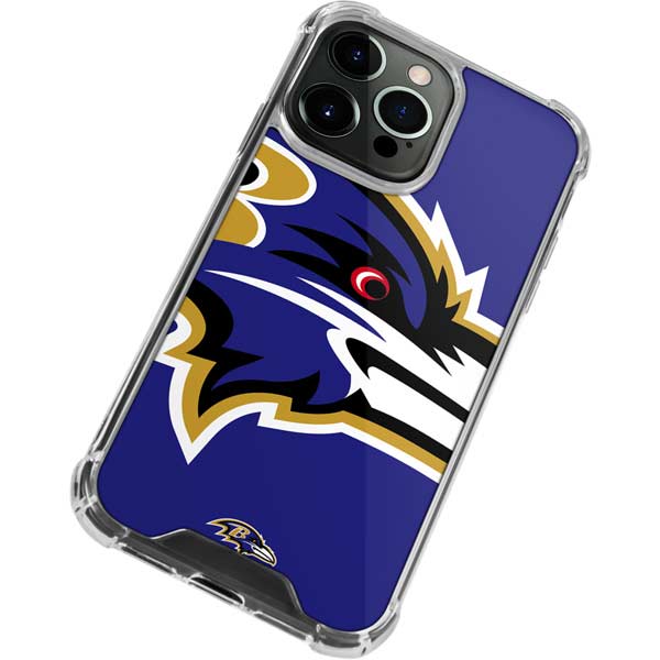Baltimore Ravens Large Logo iPhone 15 Pro Clear Case | Clear Phone ...