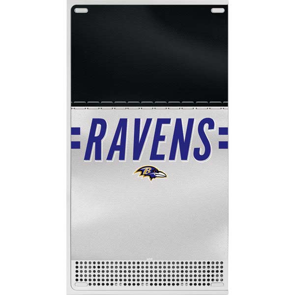 Baltimore Ravens White Striped Microsoft Xbox Skin | NFL – Skinit