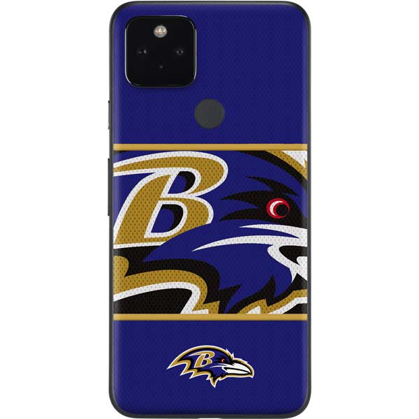 Baltimore Ravens Zone Block Skin for Google Pixel 4a 5G - Skinit