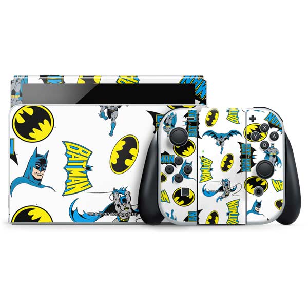 Batman Action All Over Print Nintendo Switch OLED (2021) Bundle Skin ...