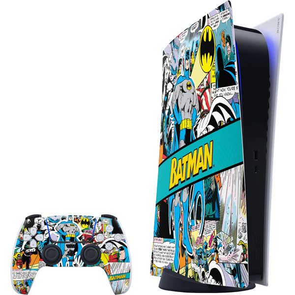 Batman Comic Book PS5 Digital Edition Console & Controller Skins | Skinit