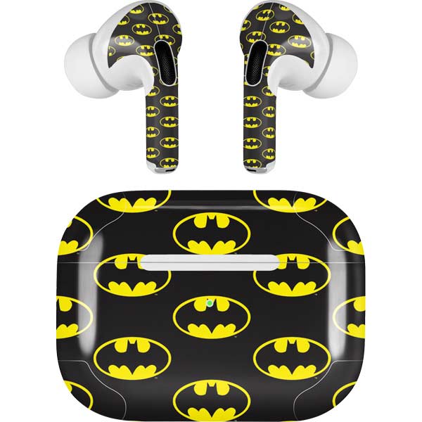 Batman Logo All Over Print Apple AirPods Skin | DC Comics – Skinit