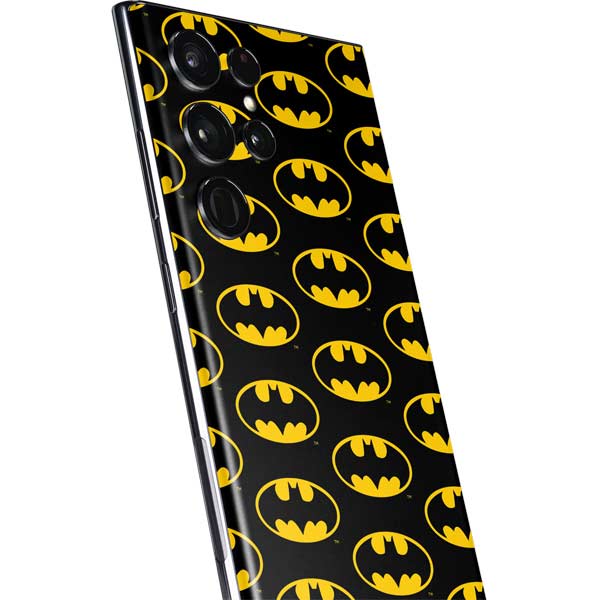 Batman Logo Pattern Galaxy S22 Ultra Skin | Skinit Phone Decals