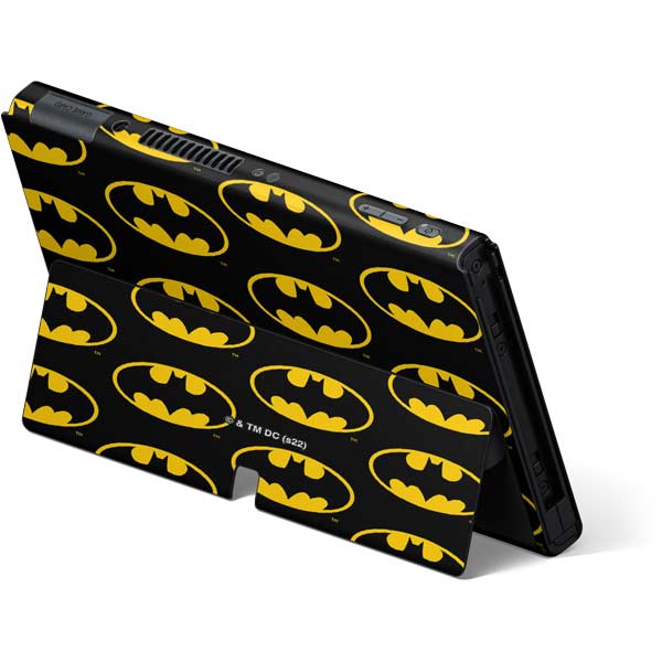 Batman Logo Pattern Nintendo Switch OLED (2021) Bundle Skin | Skinit
