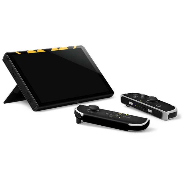 Batman Logo Yellow Splash Nintendo Switch OLED (2021) Bundle Skin | Skinit