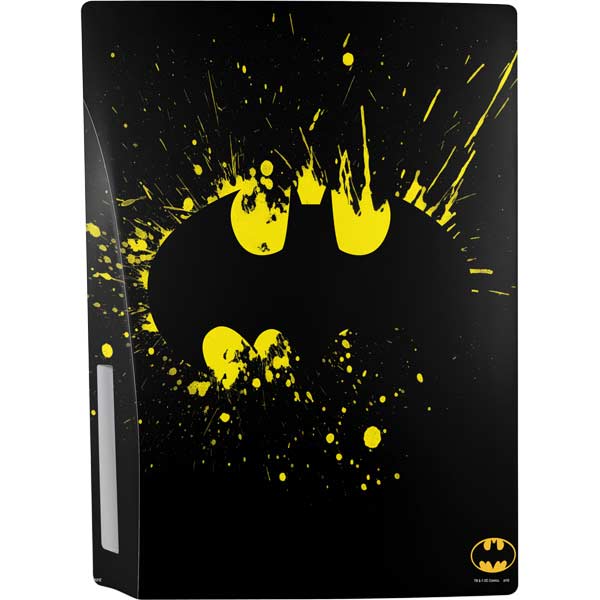 Batman Logo Yellow Splash Skin for PS5 Console - Skinit
