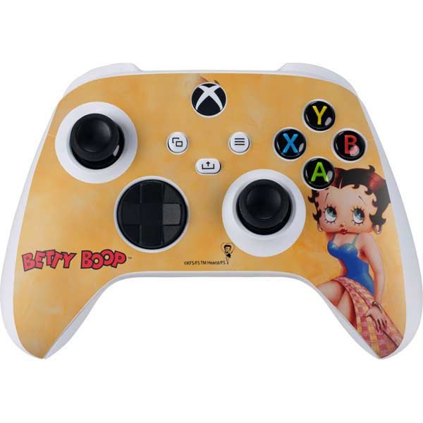 Betty Boop and Puppy Orange Background Microsoft Xbox Skin – Skinit