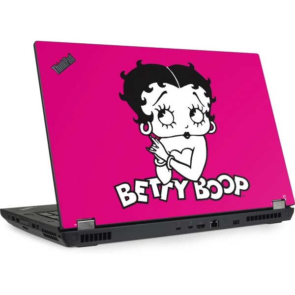 Betty Boop Pink Background Lenovo ThinkPad Skin | Skinit