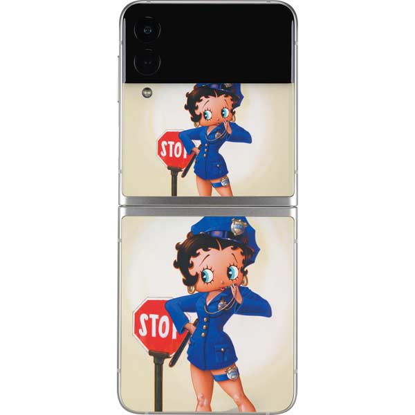 Galaxy Z Flip4 5G Betty Boop the Police Officer Skin | Skinit
