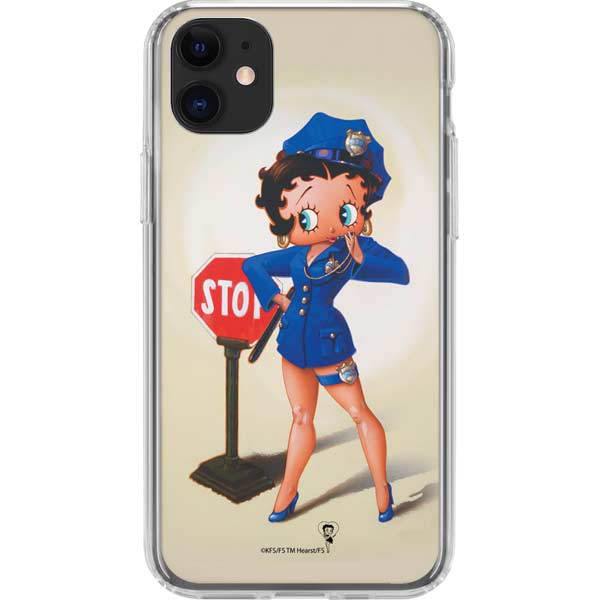 Betty Boop the Police Officer iPhone 11 Clear Case – Skinit