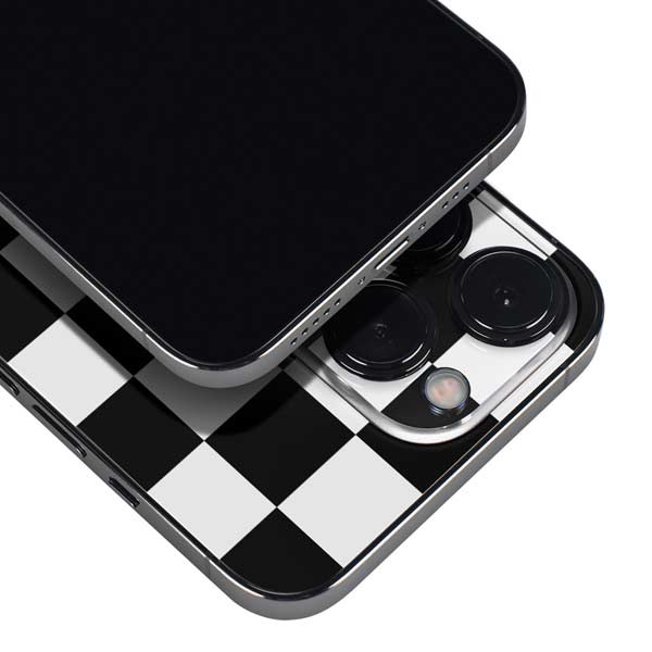iPhone 15 Pro Black and White Checkered Skin | Decals | Wraps | Skinit