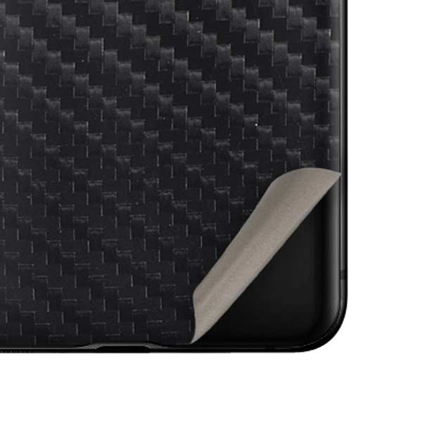 Black Carbon Fiber Specialty Texture Material Galaxy Z Flip Skin – Skinit