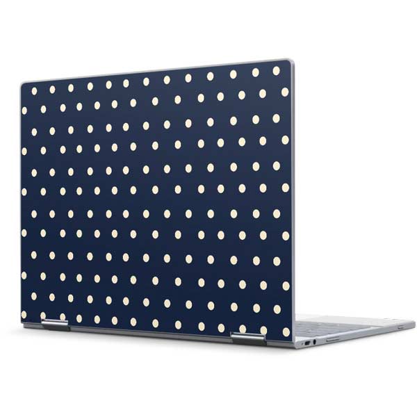 Blue and Cream Polka Dots Google Pixelbook Skin – Skinit