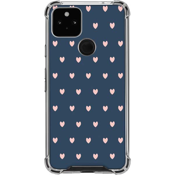 Blue and Pink Hearts Google Pixel Clear Case – Skinit