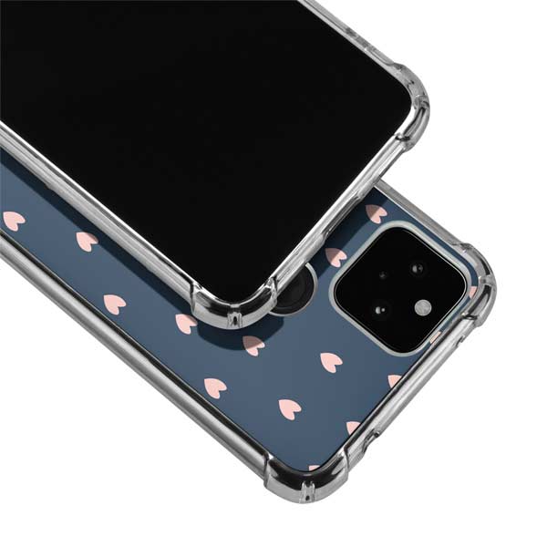 Blue and Pink Hearts Google Pixel Clear Case – Skinit
