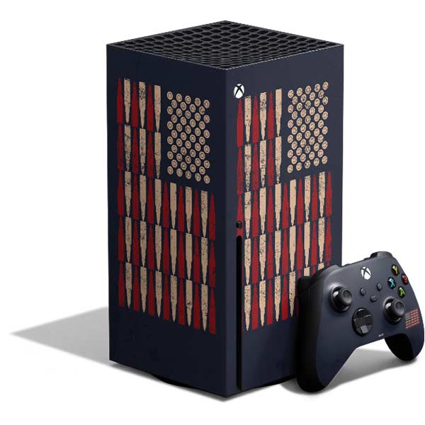 Blue Bullet American Flag Microsoft Xbox Skin – Skinit