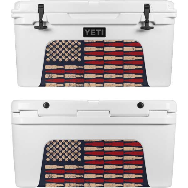 Blue Bullet American Flag YETI Tundra 65 Hard Cooler Skin | Skinit