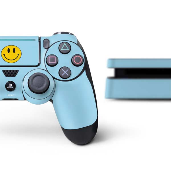 Blue Happy Face Sony PlayStation Skin | Art – Skinit