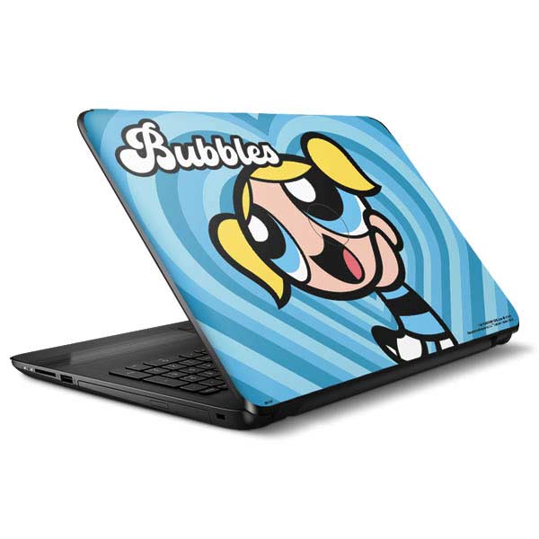 Bubbles Blue Hearts HP Notebook Skin | Skinit