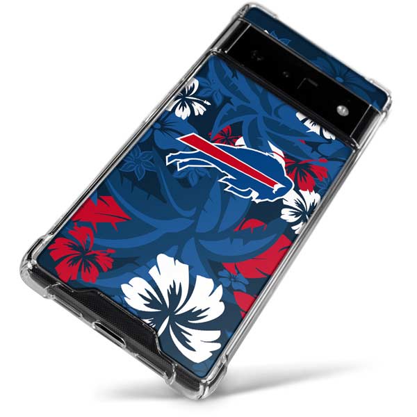 Buffalo Bills Tropical Print Google Pixel 6 Clear Case | Transparent ...