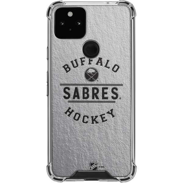Buffalo Sabres Black Text Google Pixel Clear Case | NHL – Skinit
