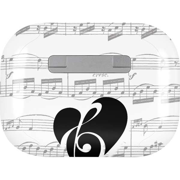 BW Musical Notes Apple AirPods Pro (2rd Gen, 2022) Skin | Skinit