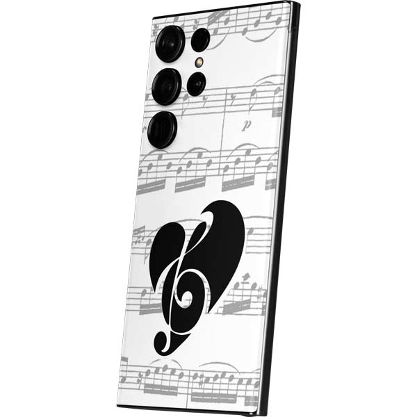 BW Musical Notes Galaxy S23 Ultra Skin | Skinit
