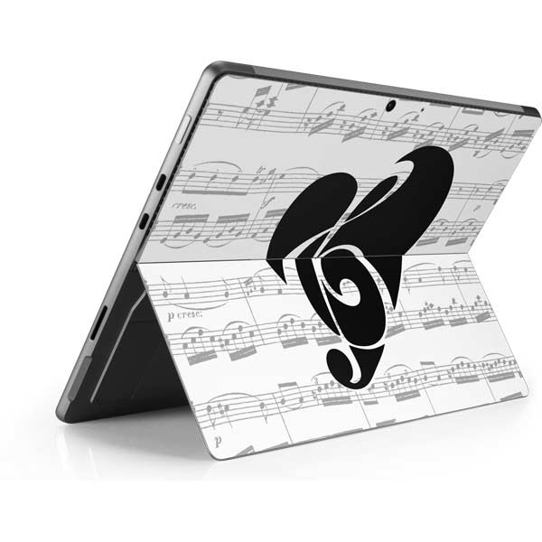 BW Musical Notes Surface Pro 8 Skin | Skinit