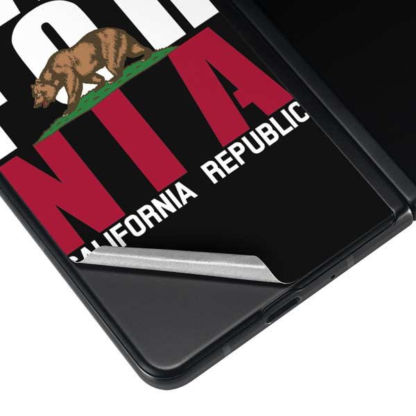 California Black Block Galaxy Z Fold4 5G Skin | Decals | Skinit