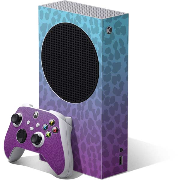 Cheetah Print Purple and Blue Microsoft Xbox Skin | Art – Skinit