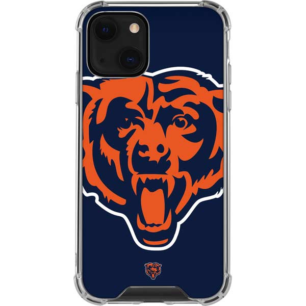 Chicago Bears Large Logo iPhone 15 Plus Clear Case | Clear Phone Cases ...