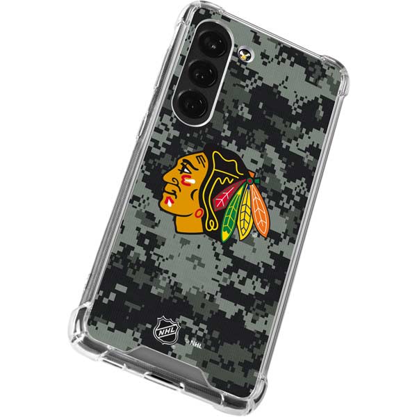 Galaxy S23 Chicago Blackhawks Camo Clear Case | Transparent Phone Cases ...