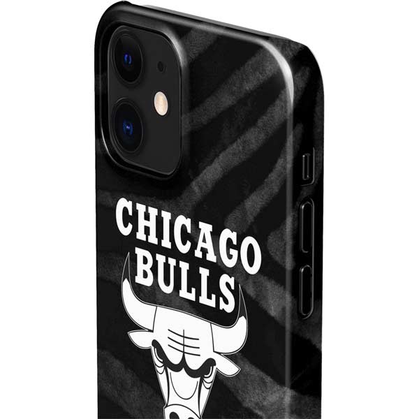 Chicago Bulls Black Animal Print iPhone 12 Mini Lite Cases | Thin ...