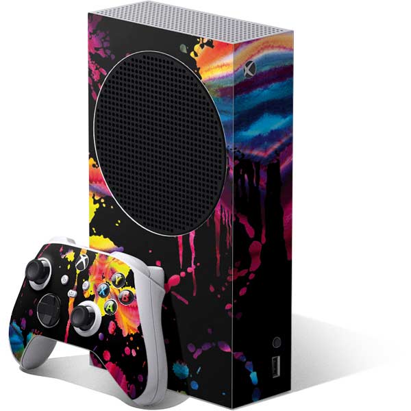 Chromatic Splatter Black Microsoft Xbox Skin | Art – Skinit